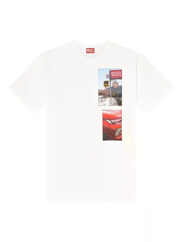 DIESEL T-boxt-t3 Graphic-print T-shirt - White