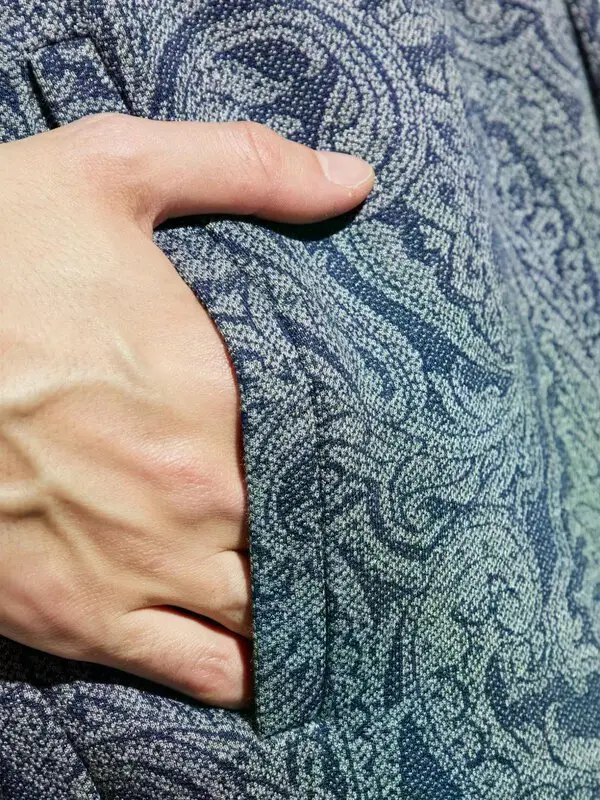 Etro Paisley-print Drawstring Track Pants - Blue