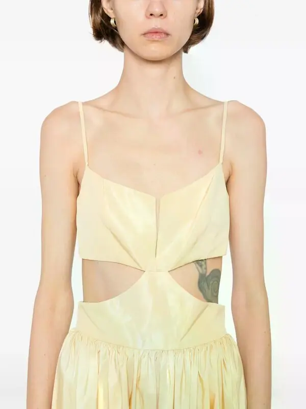 SAIID KOBEISY Taffeta Midi Dress