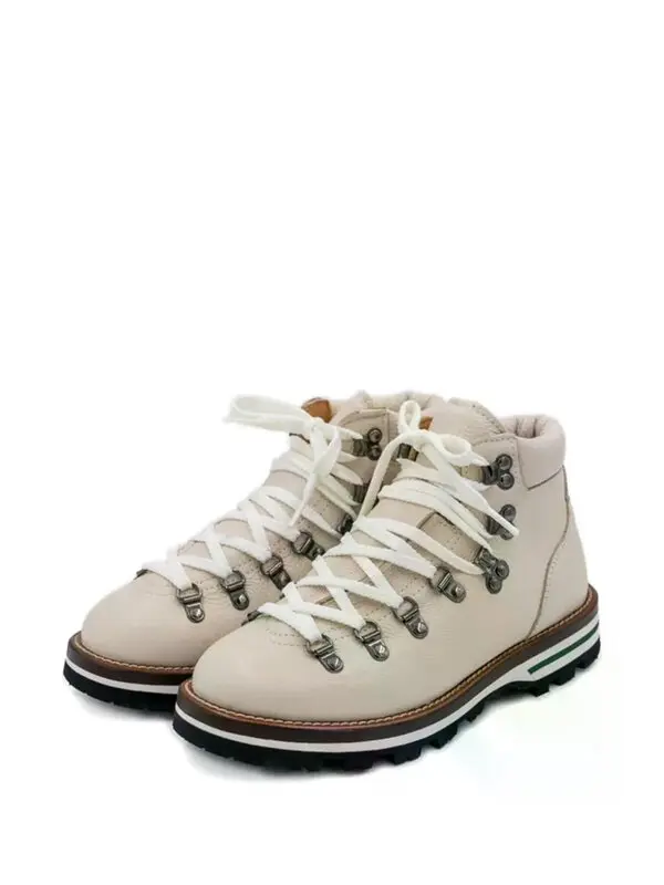 MONPIZ Leather Lace-up Boots
