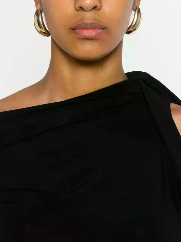 Jacquemus Drapeado Mini Dress - Black