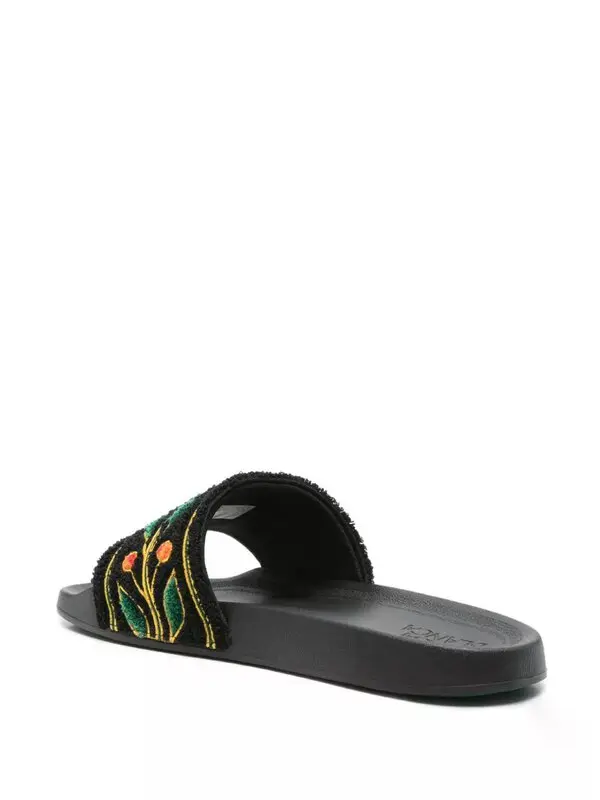 Casablanca Laurel Slides - Black