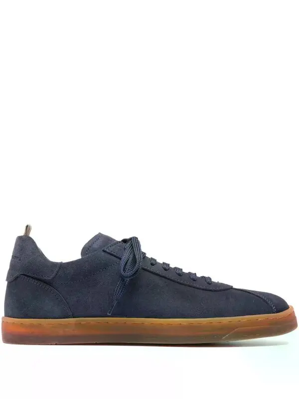 Officine Creative Karma Lace-up Suede Sneakers - Blue