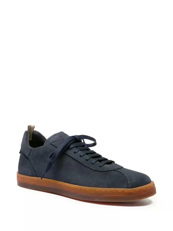 Officine Creative Karma Lace-up Suede Sneakers - Blue