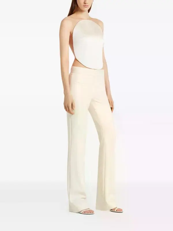 COURREGES Sheer-panel Bodysuit - Neutrals