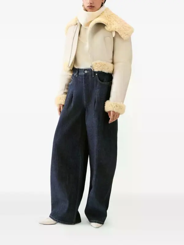 Jacquemus Le De-nîmes Ovalo Pleated Jeans - Blue