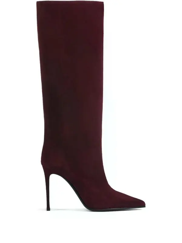 LE SILLA 100mm Eva Suede Boots - Red