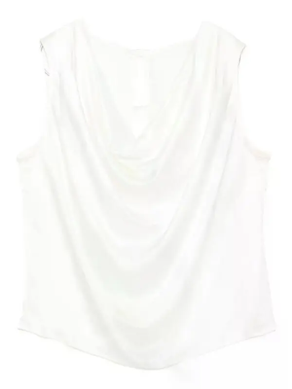 Officine Générale Cowl-neck Sleeveless Top - White