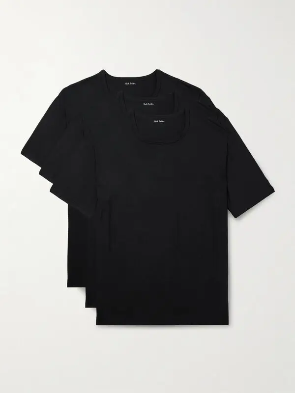 Paul Smith Three-pack Stretch Modal-jersey T-shirt - Black