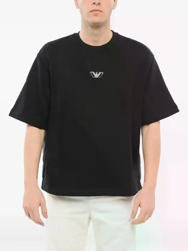 Giorgio Armani Logo-appliqué T-shirt - Black