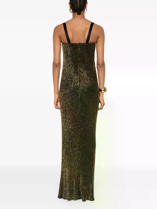SILK LOVE & LACE Sequin Embellished Maxi Dress