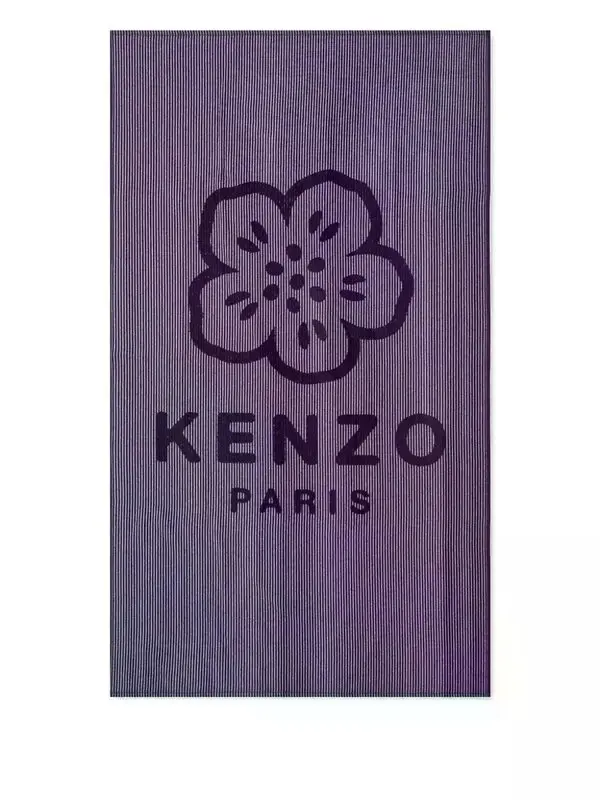 Kenzo Boke-flower Striped Bath Towel - Purple