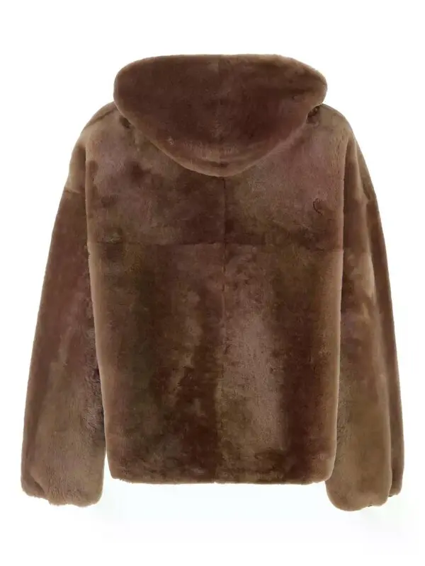 BLANCHA Hooded Shearling Jacket