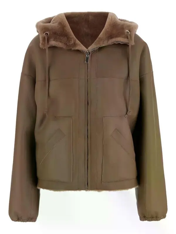 BLANCHA Hooded Shearling Jacket