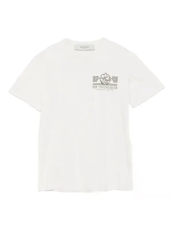 GOLDEN GOOSE Printed T-shirt - White