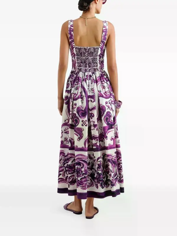 Dolce & Gabbana Graphic-print Midi Dress