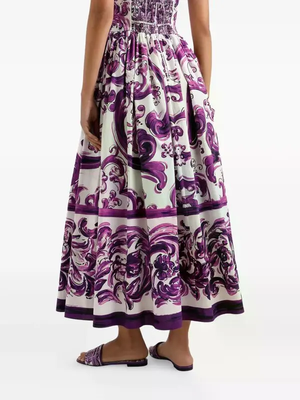 Dolce & Gabbana Graphic-print Midi Dress