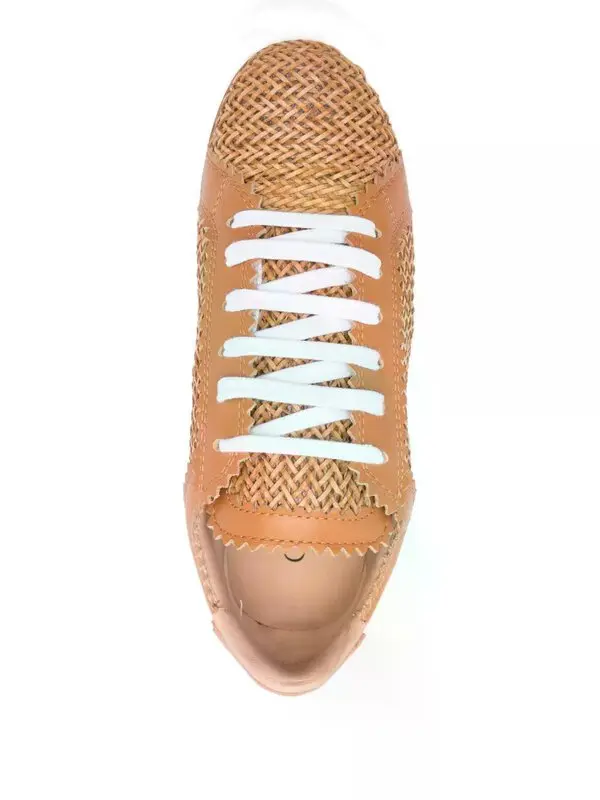 Casadei Nexus Hanoi Woven Platform Sneakers - Brown