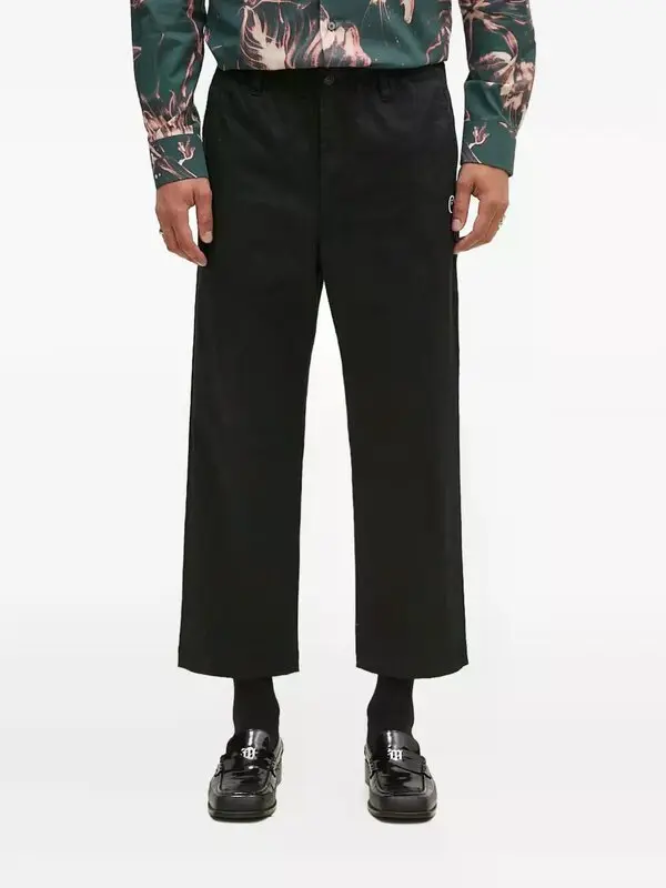 A BATHING APE Logo-appliqué Trousers