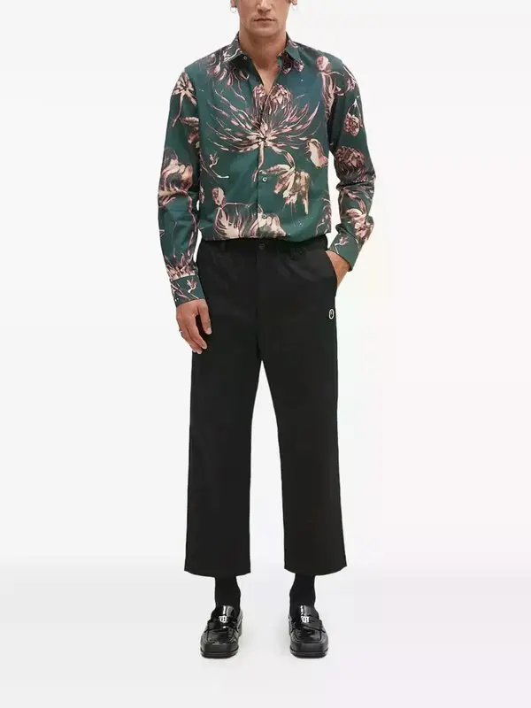 A BATHING APE Logo-appliqué Trousers