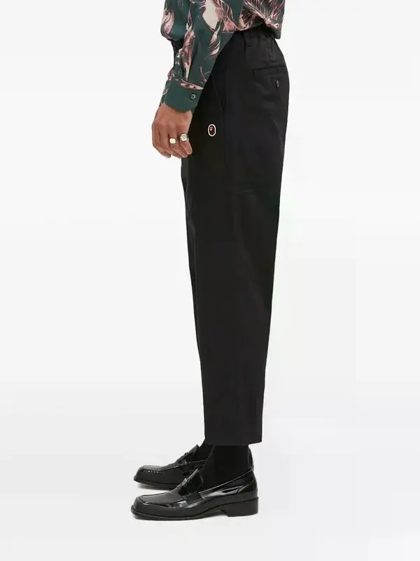A BATHING APE Logo-appliqué Trousers