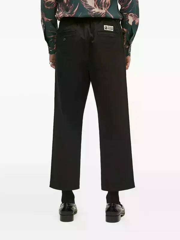 A BATHING APE Logo-appliqué Trousers