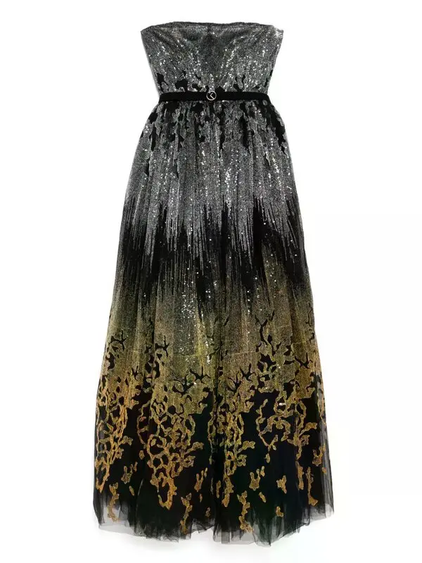 SAIID KOBEISY Embroidered Maxi Dress