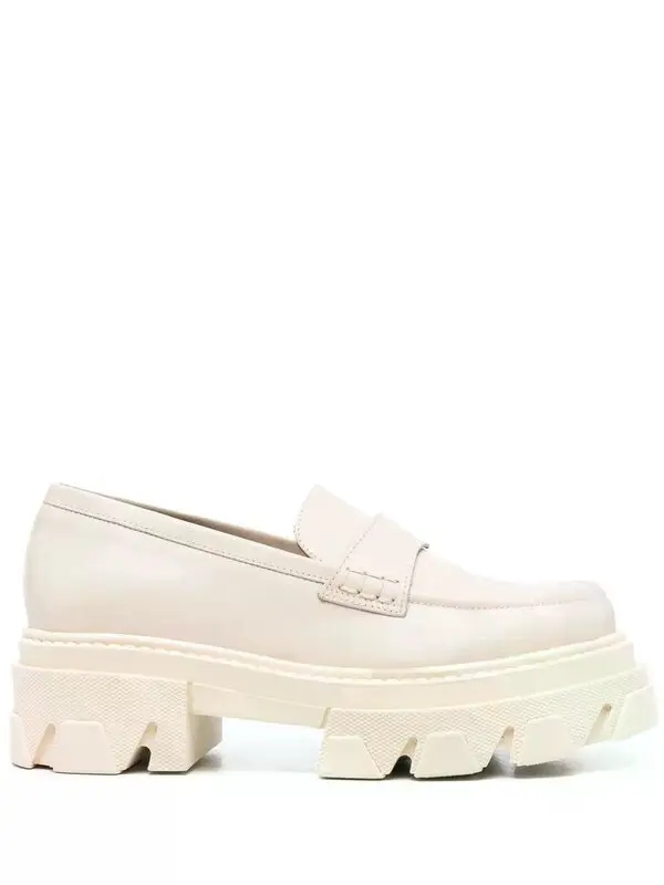 ALOHAS Trailblazer 55mm Leather Loafers - Neutrals