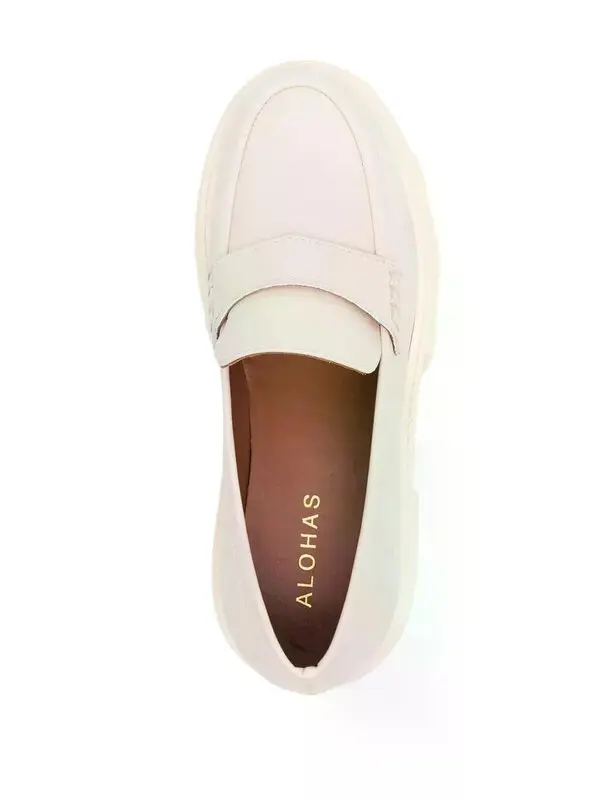 ALOHAS Trailblazer 55mm Leather Loafers - Neutrals
