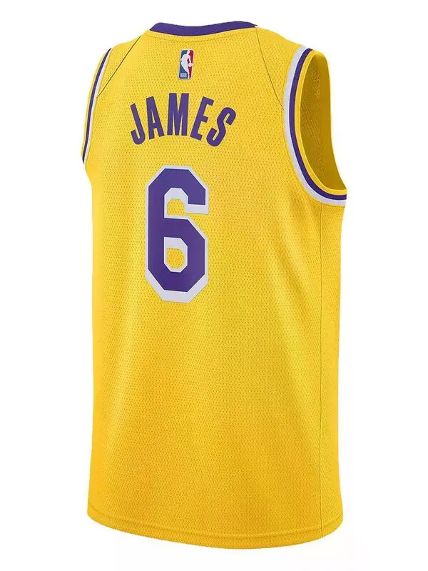 Nike La Lakers Lebron James #6 Swingman Jersey