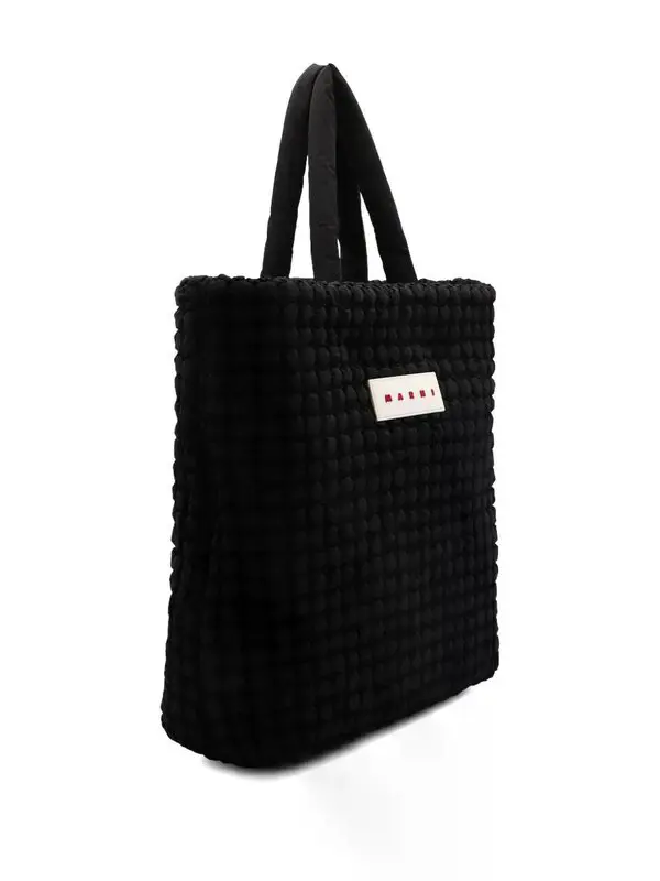 Marni Padded Bubble Tote Bag - Black