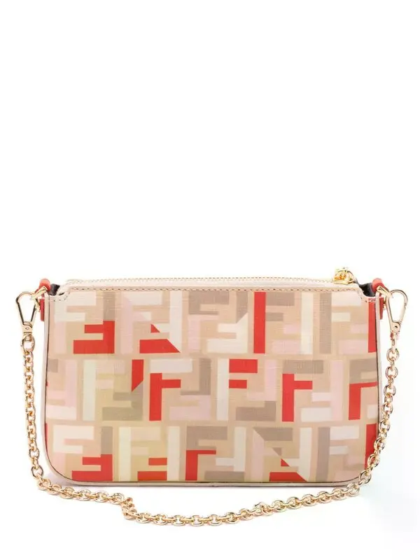Fendi Ff-motif Shoulder Bag - Neutrals
