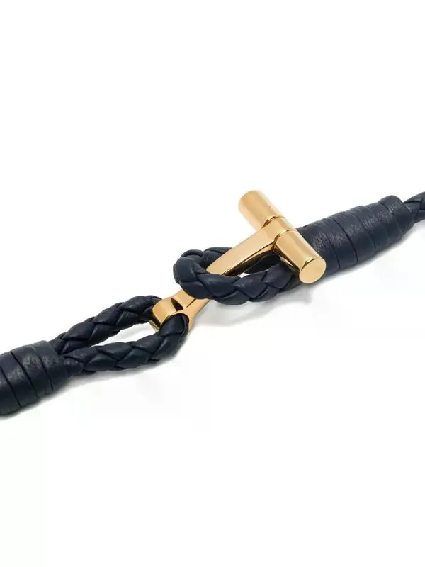 TOM FORD Braided Leather Bracelet