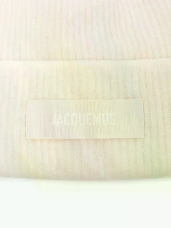 Jacquemus Gros Grain Beanie - White