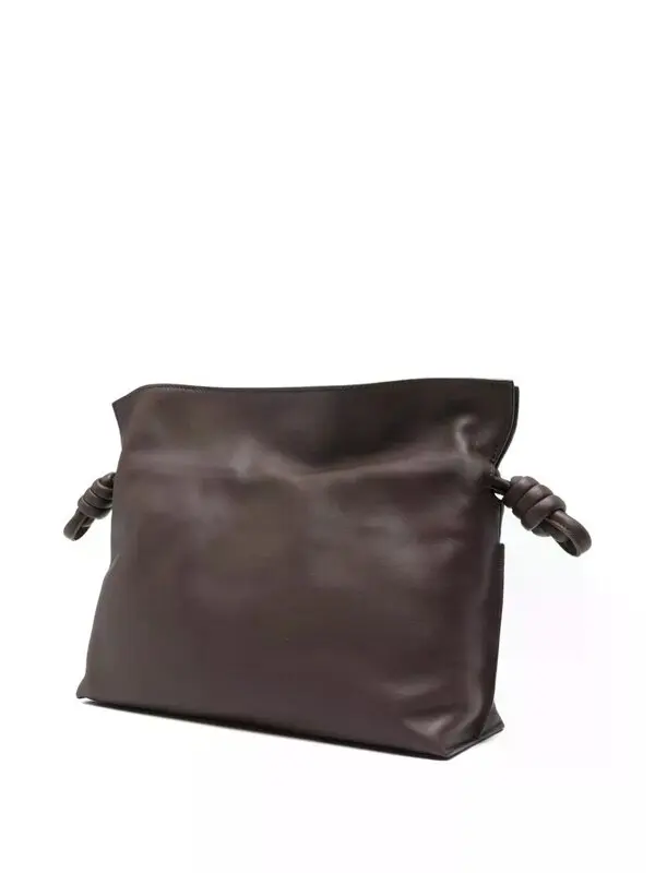Loewe Flamenco Leather Clutch Bag - Brown