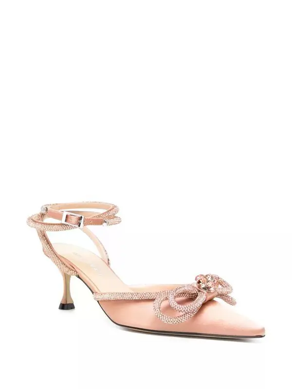 Mach & Mach Jewel-embellished Bow Pumps