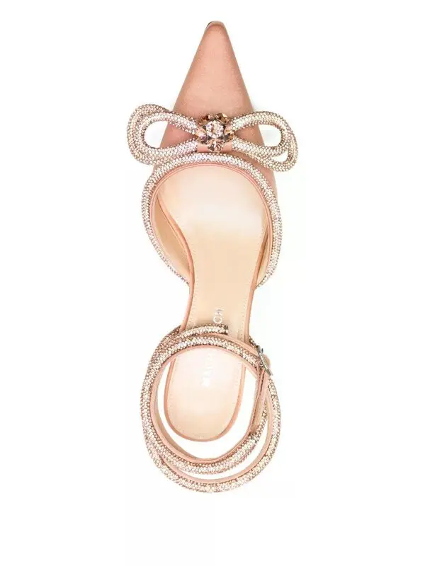 Mach & Mach Jewel-embellished Bow Pumps