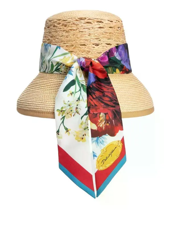 Dolce & Gabbana Raffia Sun Hat