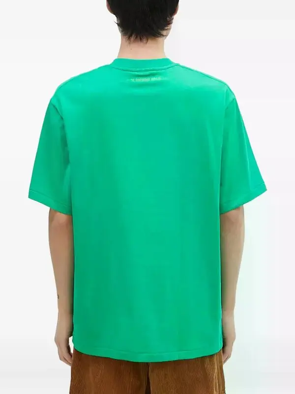 A BATHING APE Logo-appliqué Cotton T-shirt - Green