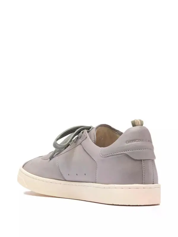 Officine Creative Karma Leather Lace-up Sneakers - Grey