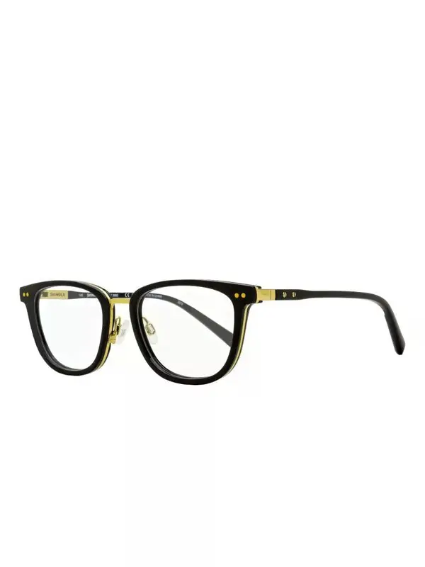 Shinola Rounded Rivet Glasses - Black
