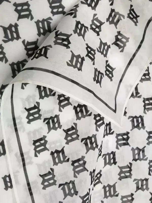 MISBHV Two-tone Monogram Scarf