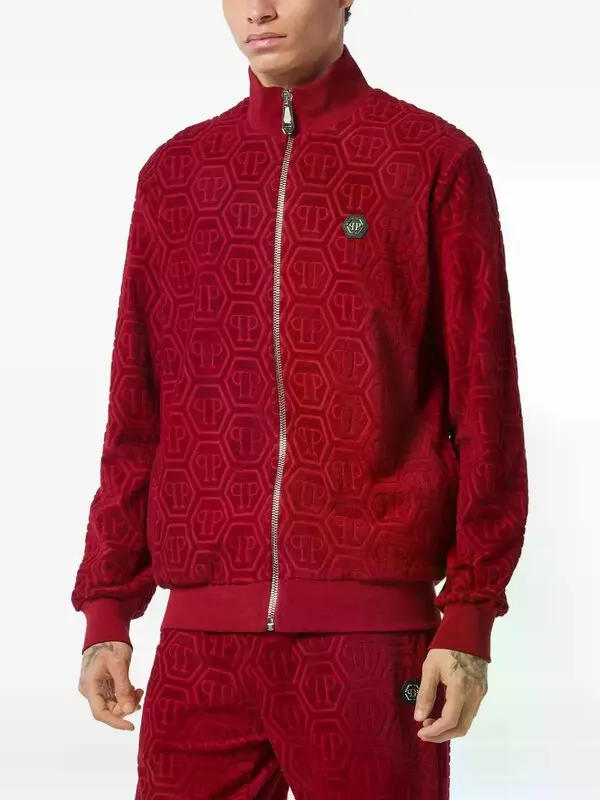Philipp Plein Monogram-jacquard Track Jacket