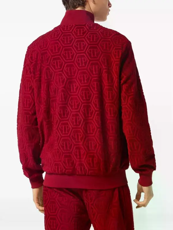 Philipp Plein Monogram-jacquard Track Jacket