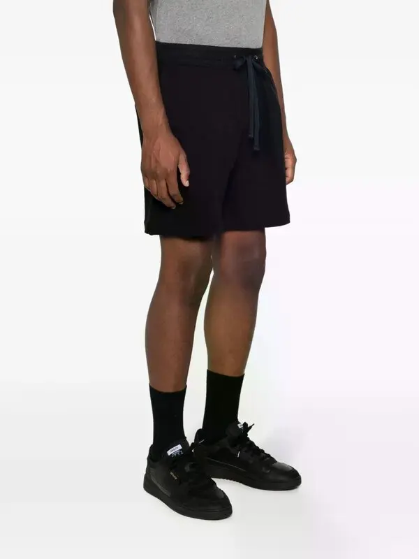 JAMES PERSE Mélange-effect Cotton Track Shorts