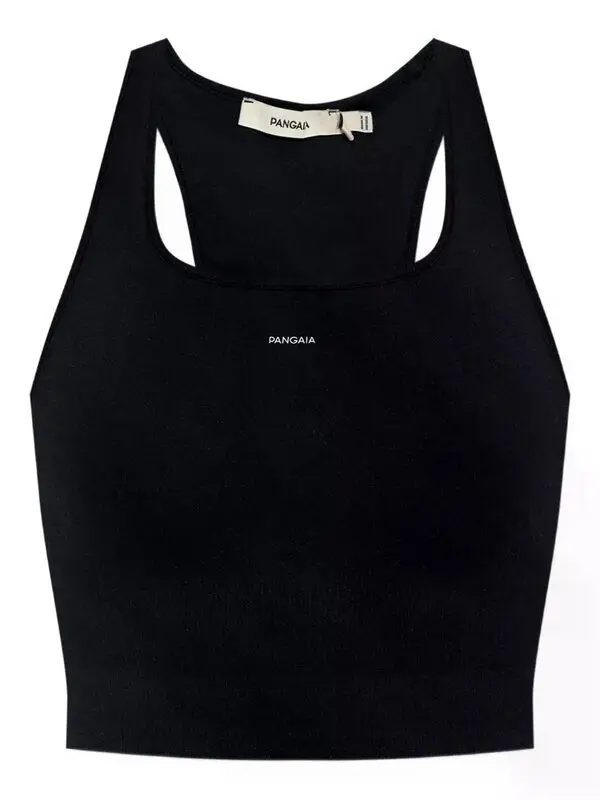 PANGAIA Racer-back Compression Tank Top - Black