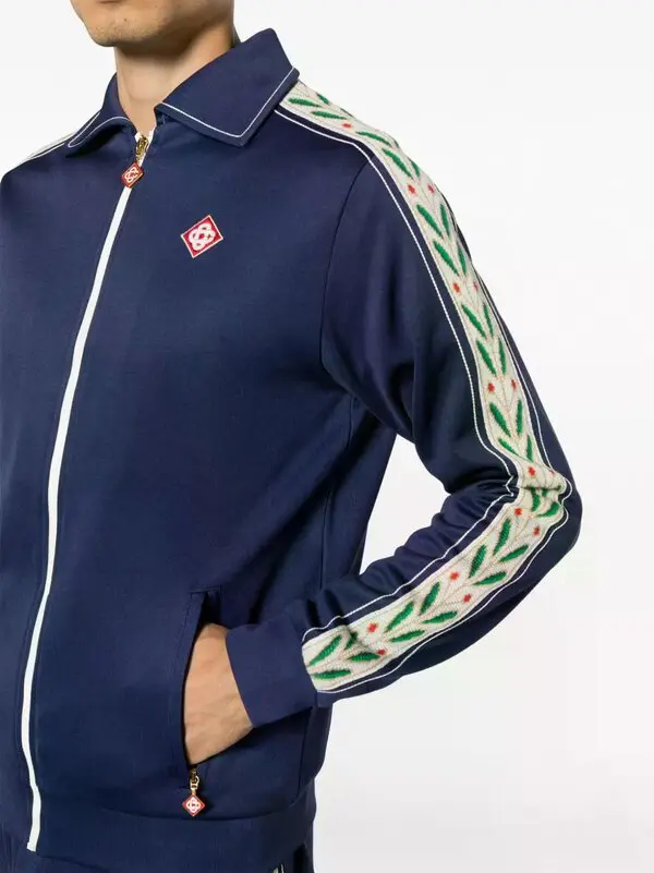 Casablanca Laurel Track Jacket - Blue