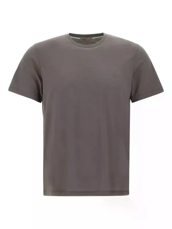 Herno Ribbed-neck Wool T-shirt
