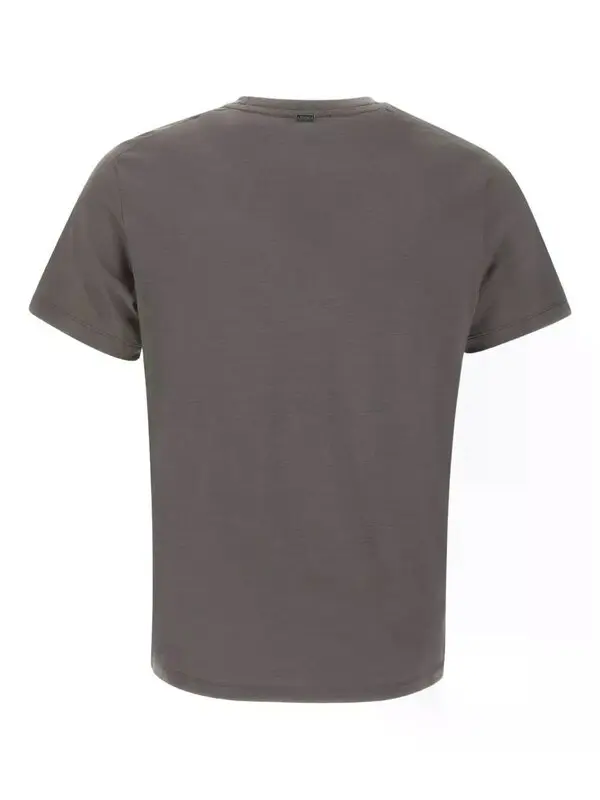 Herno Ribbed-neck Wool T-shirt