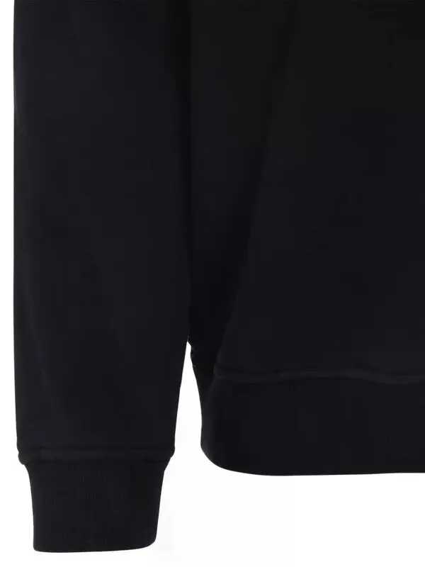 Stone Island Pocket-detail Crew Neck Sweatshirt - Black